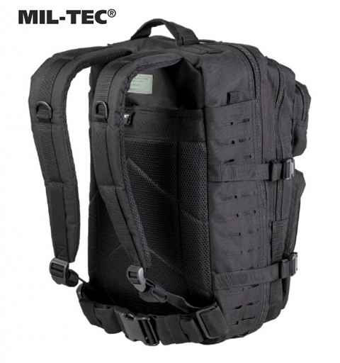 Plecak Assault Large 36L - czarny - laser cut - Mil-Tec, plecaki, fort ...