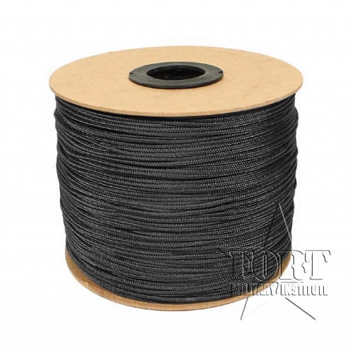 Linka 2 mm, PPF pleciona - czarna, sznurek, linki, paracord, fort ...